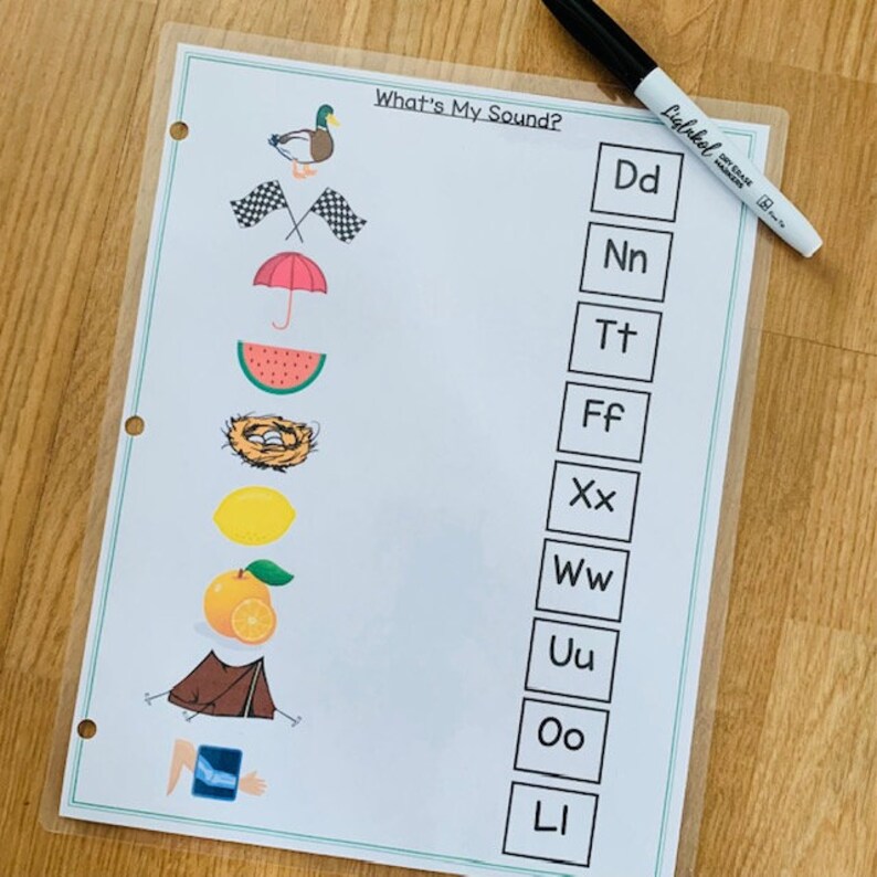 Learning Letter Sounds Letter Sound Activity Kindergarten - Etsy