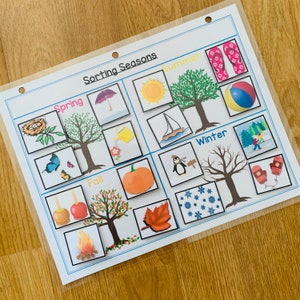 Learning Seasons, Four Seasons Game, Homeschool Learning Games ...