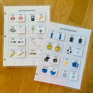 Learning Opposites, Opposites Activity Page, Kindergarten Curriculum ...
