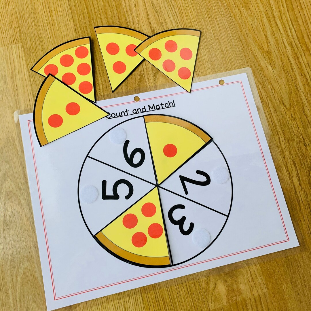 Pizza Counting Game: Homeschool Preschool Curriculum - Etsy