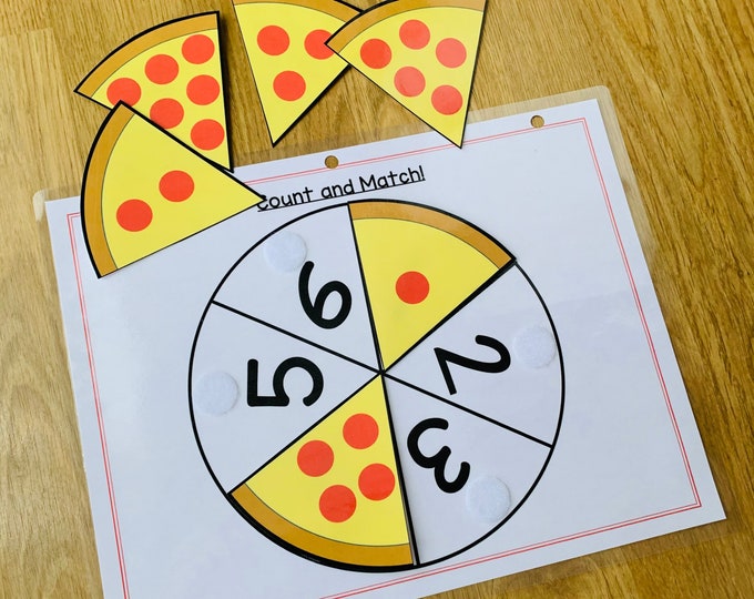 Pizza Counting Game: Homeschool Preschool Curriculum - Etsy