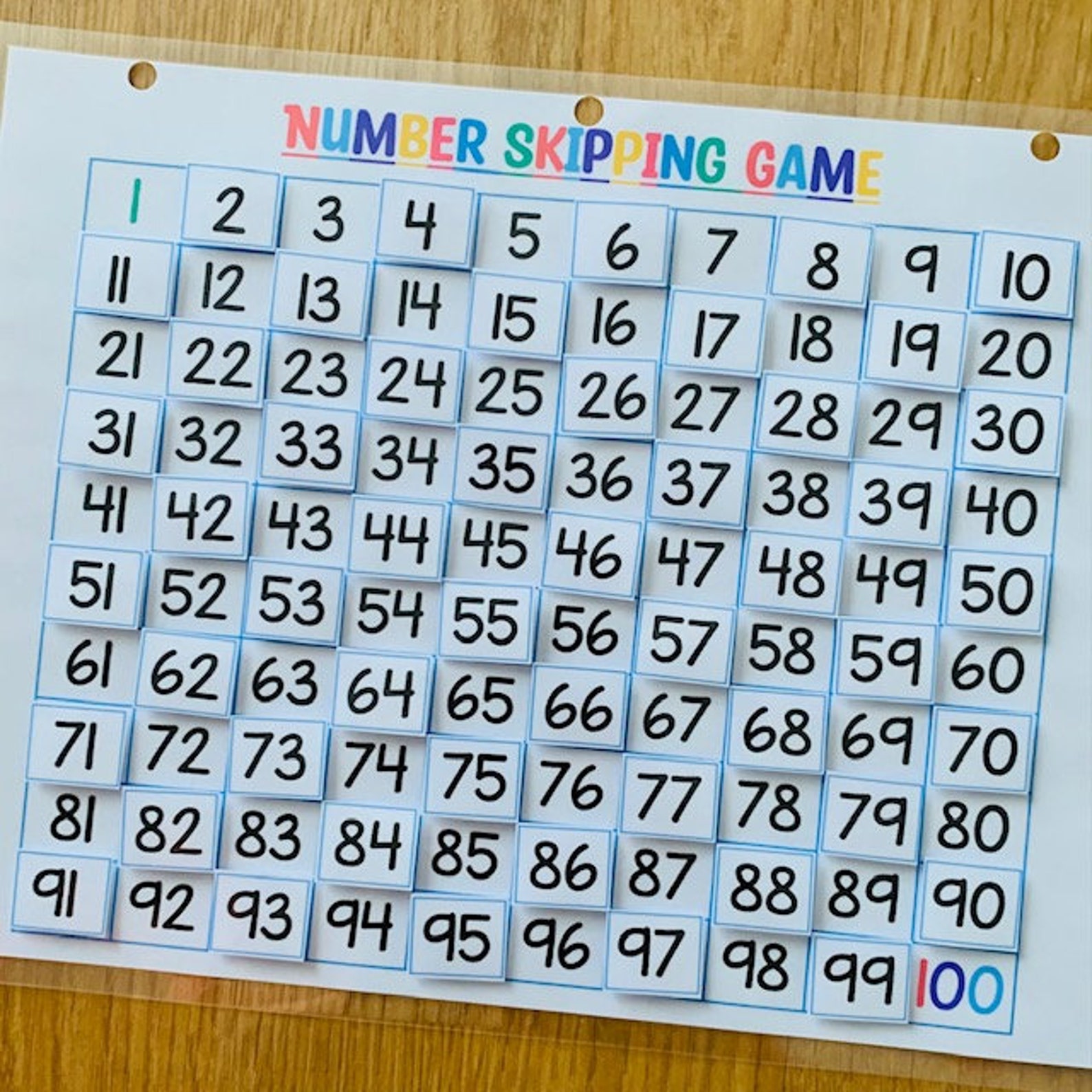Count to 100 Activity Page: Homeschool Kindergarten Game - Etsy