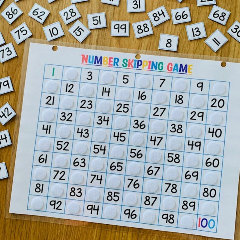 Count to 100 Activity Page: Homeschool Kindergarten Game - Etsy