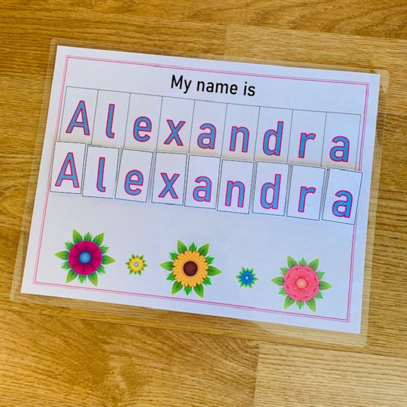 Name Recognition Activity Page Preschool Learning Game | Etsy