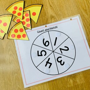Pizza Counting Game: Homeschool Preschool Curriculum - Etsy