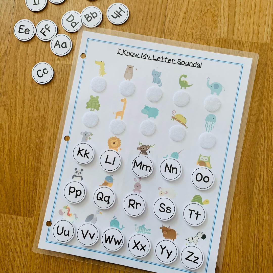 Kindergarten Phonics Game: Animal Letter Sounds Activity - Etsy