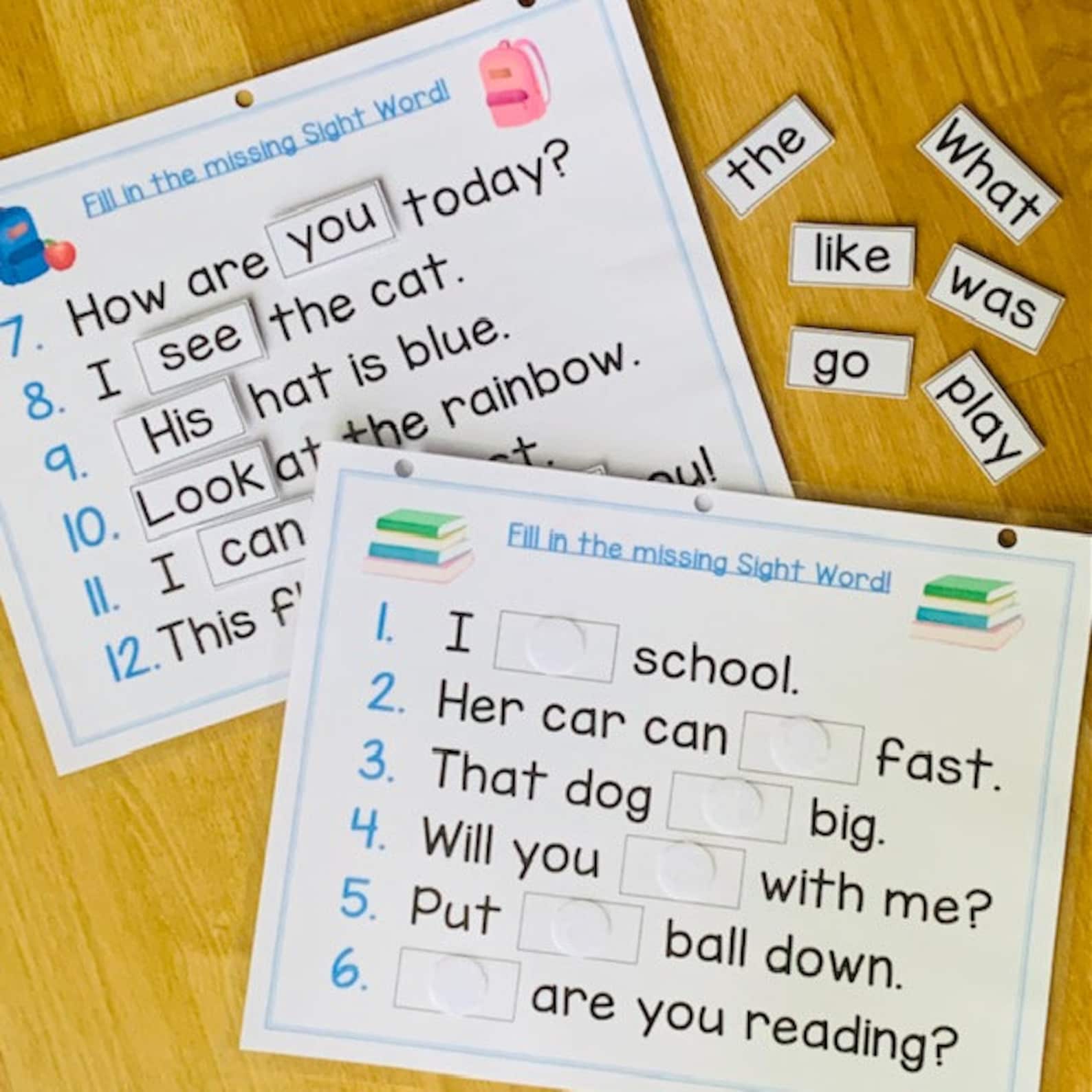Sight Word Binder Sight Word Bundle First Grade Sight Words - Etsy