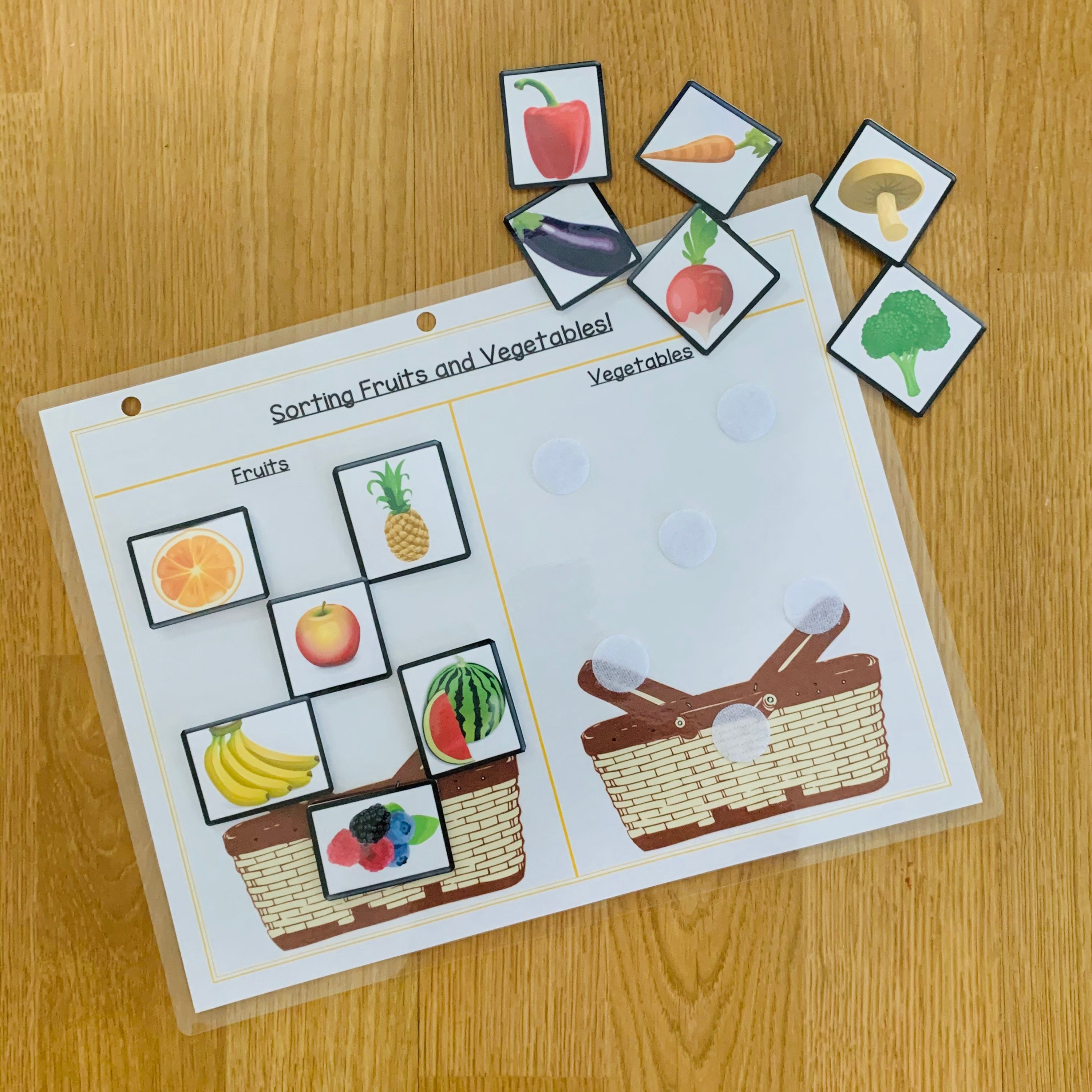 Learning Fruits and Vegetables Activity Page Kindergarten - Etsy