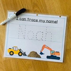 Personalized Name Tracing Practice: Homeschool Learning Activity - Etsy