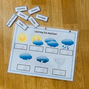Learning Weather Activity Page, Learning About the Weather, First Grade ...