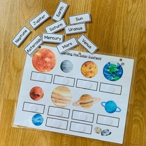 Learning the Solar System Activity Page, Learning the Planets, First ...