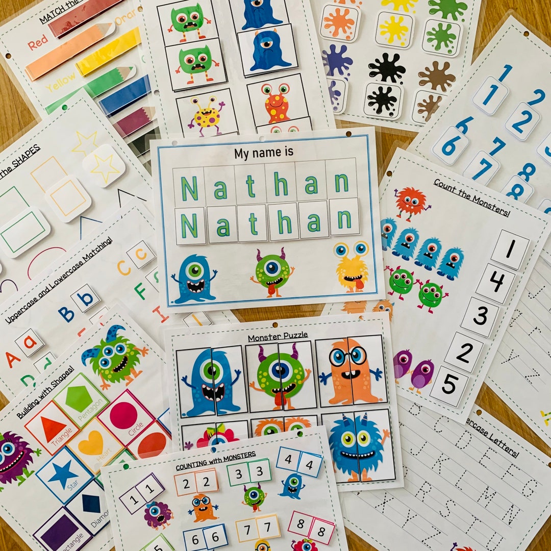 Preschool Busy Binder, Preschool Curriculum, Toddler Busy Binder ...