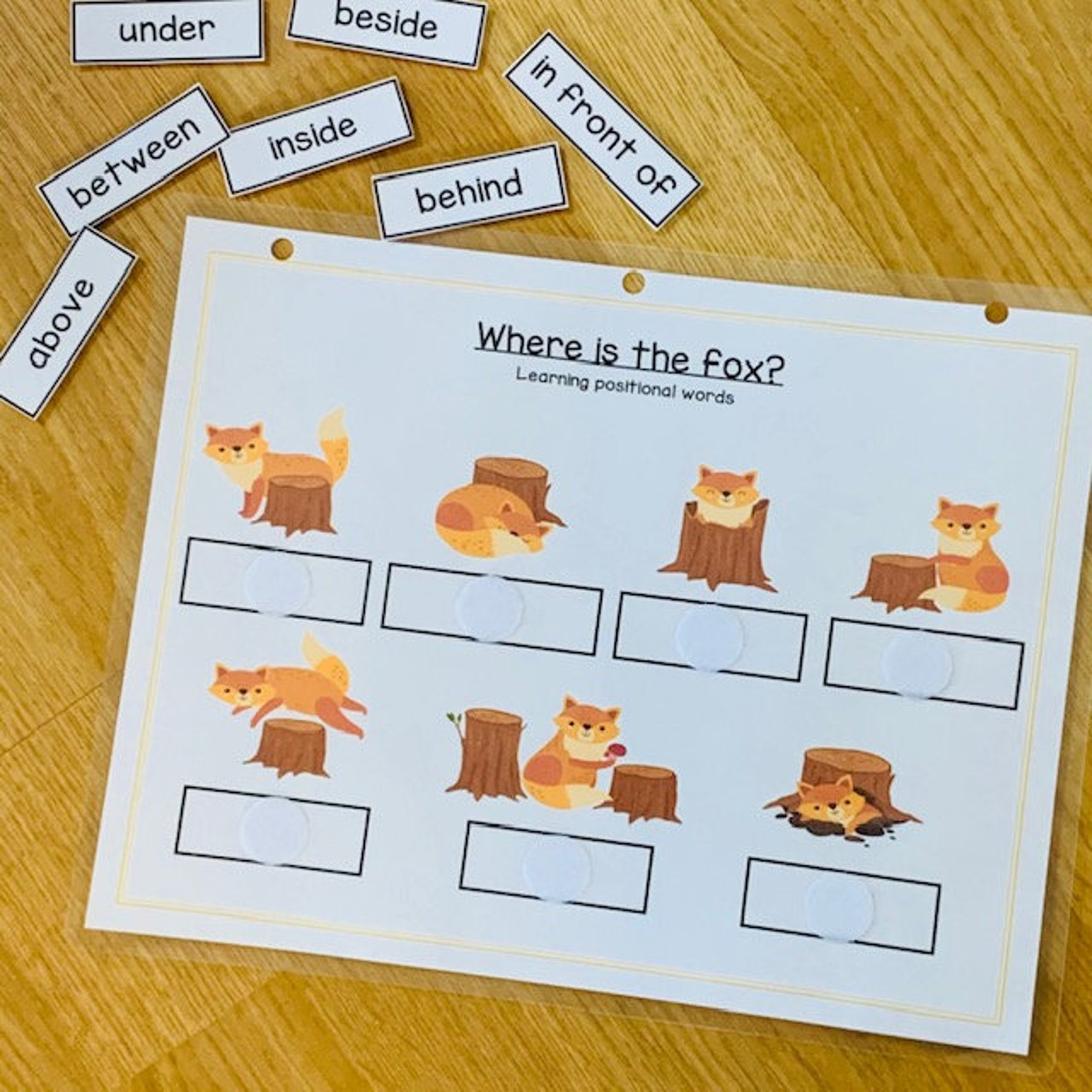 Positional Words Positional Concepts Learning Positional - Etsy