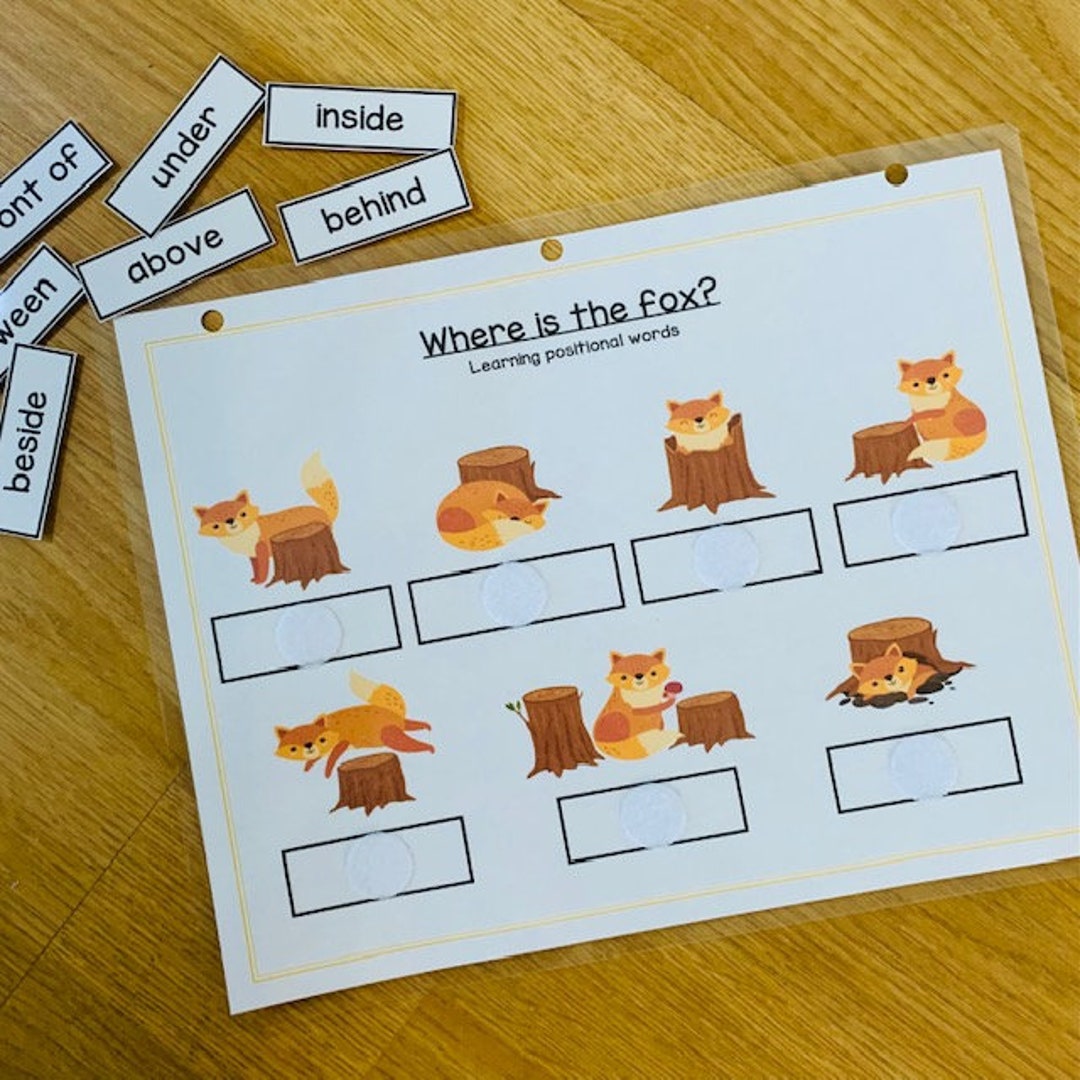 Positional Words, Positional Concepts, Learning Positional Words ...