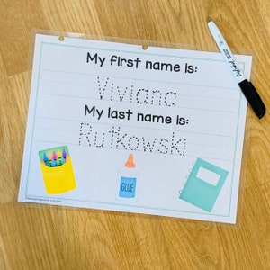 Name Writing Page, First Name Handwriting Practice, Writing Name ...