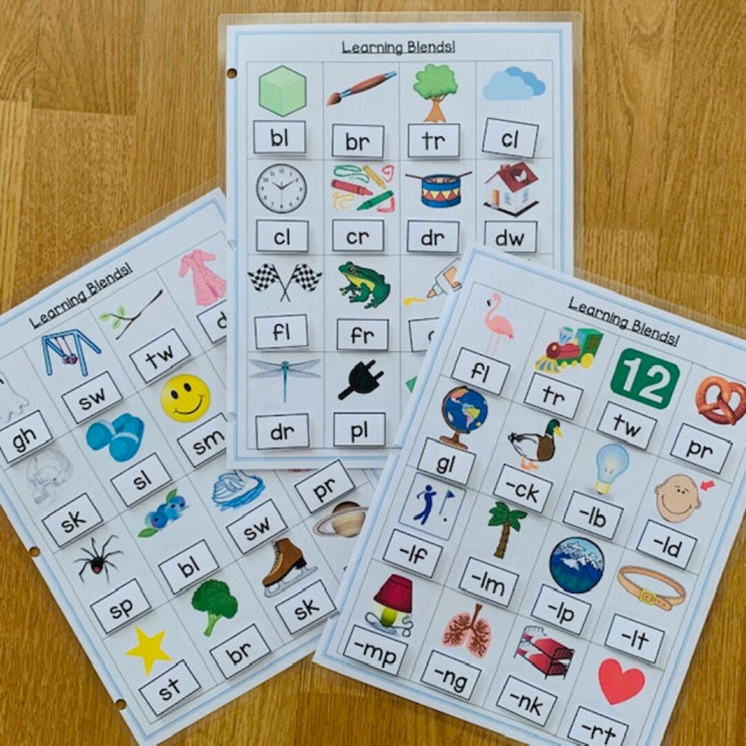 Learning Blends, Learning Blends Phonics, Blends Learning Game ...