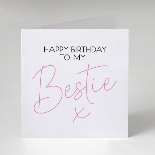 Bestie Definition Card Best Friend Birthday Card Card for - Etsy