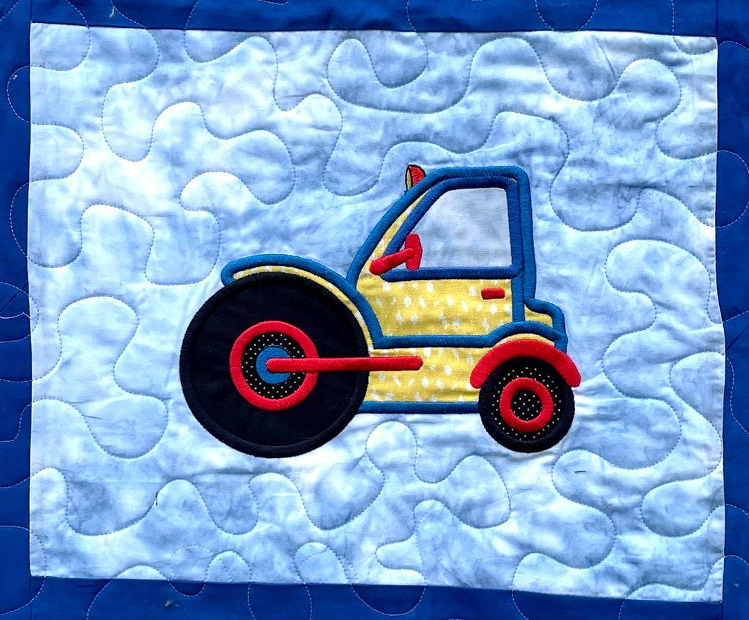 Quilt Blocks Applique Embroidery Handmade Kids Design Vehicles ...