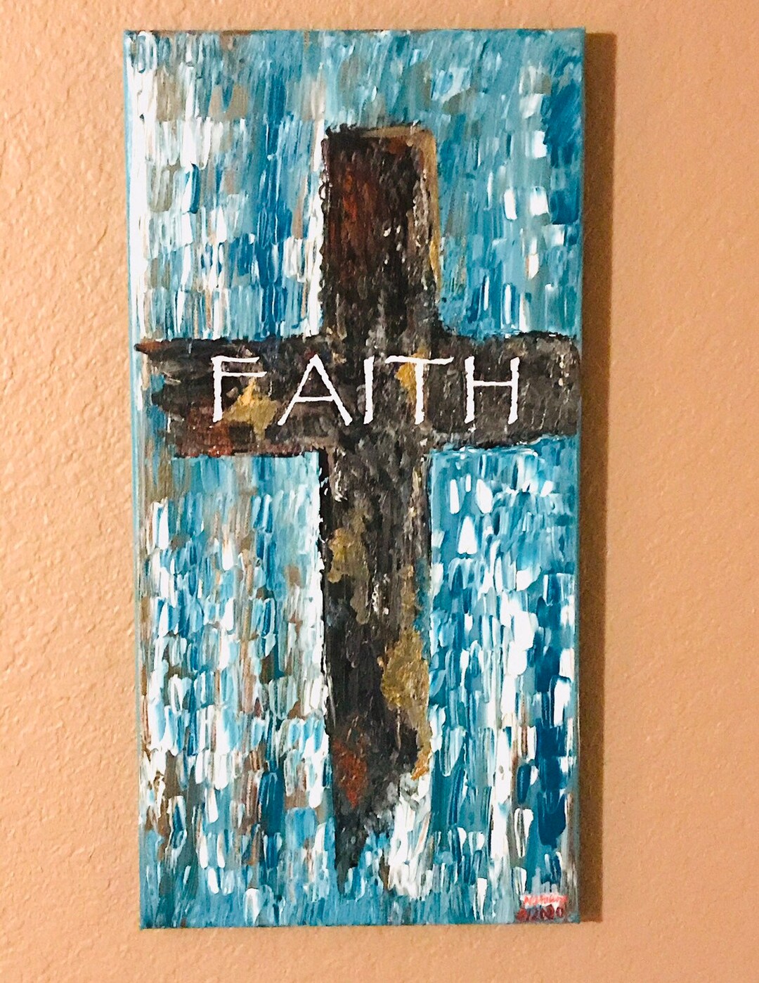 Wooden Sign With “faith” Verbiage 20x10 - Etsy Canada