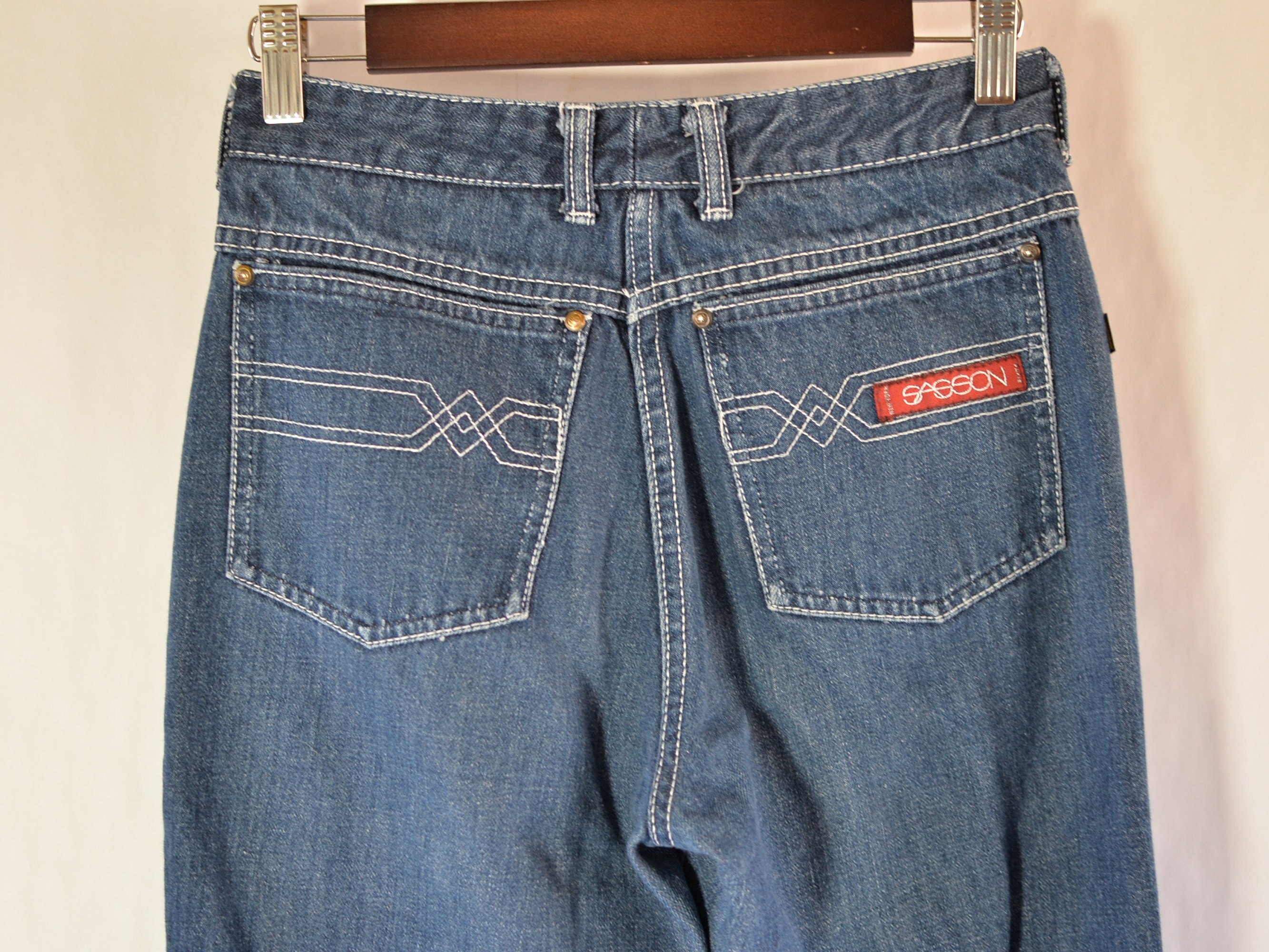80's Vintage Sasson Jeans 25X34 - Etsy