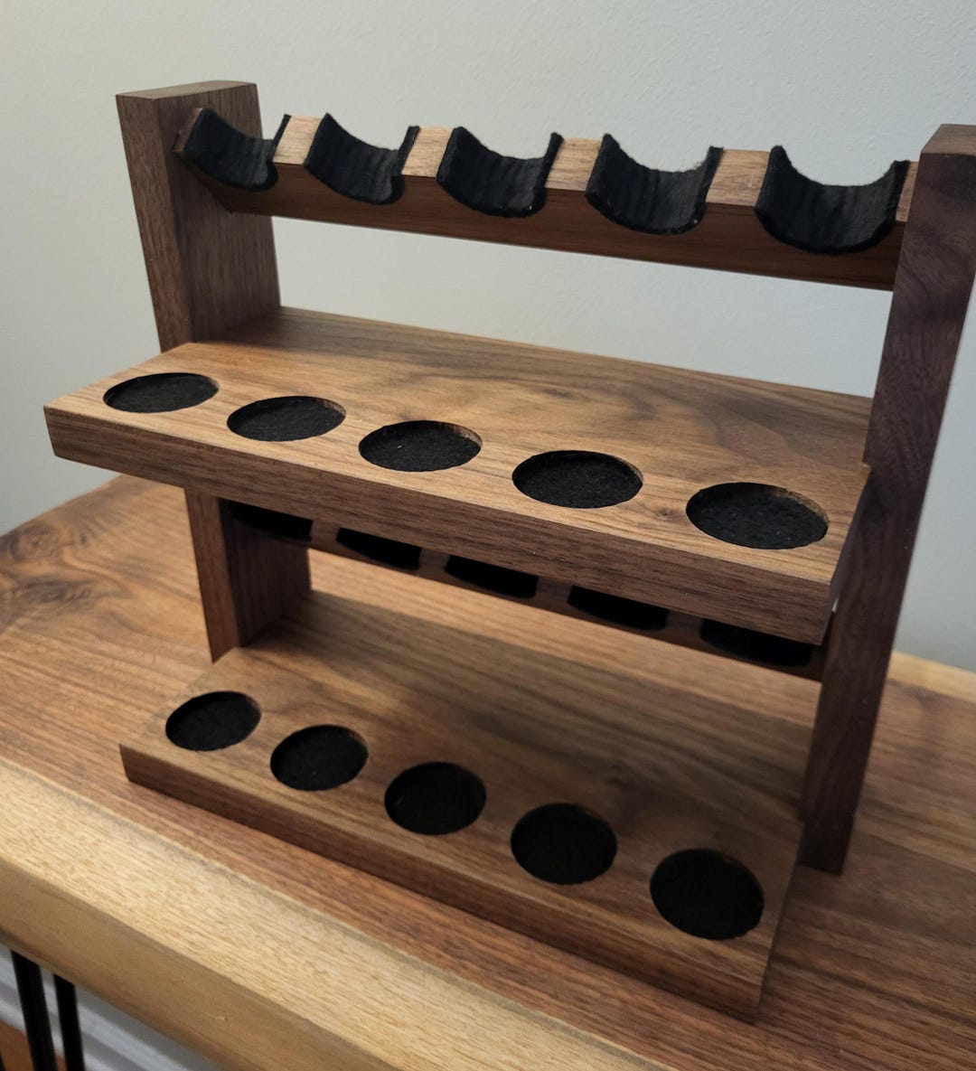 Handmade Wooden Pipe Rack - 10 -slots - Etsy