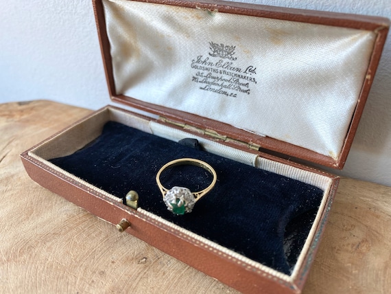 Antique English Small Box Leather Covered Jewelry Box - Etsy