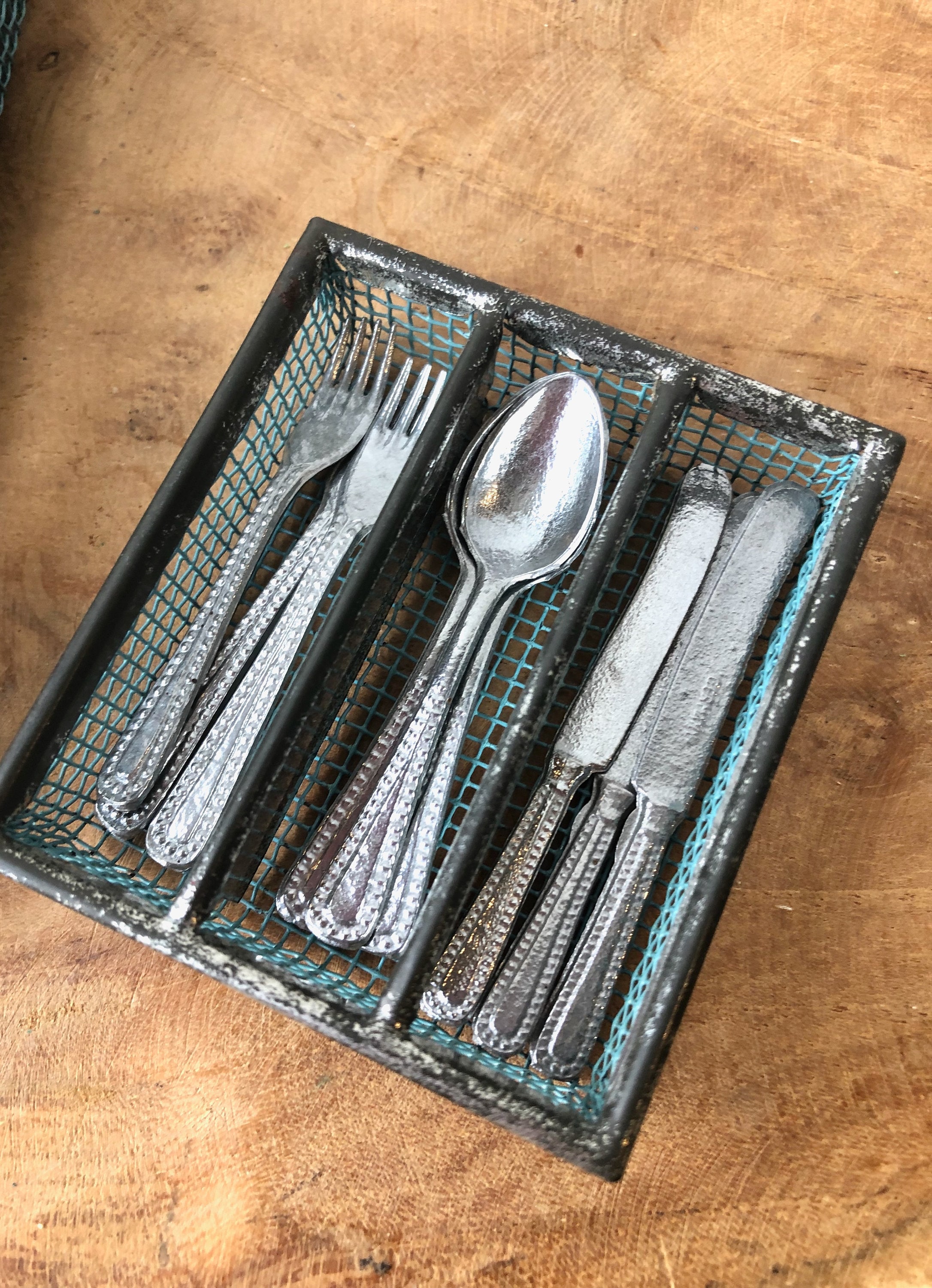 Vintage Mini Toy Cutlery Set Dolls Furniture Play Set | Etsy