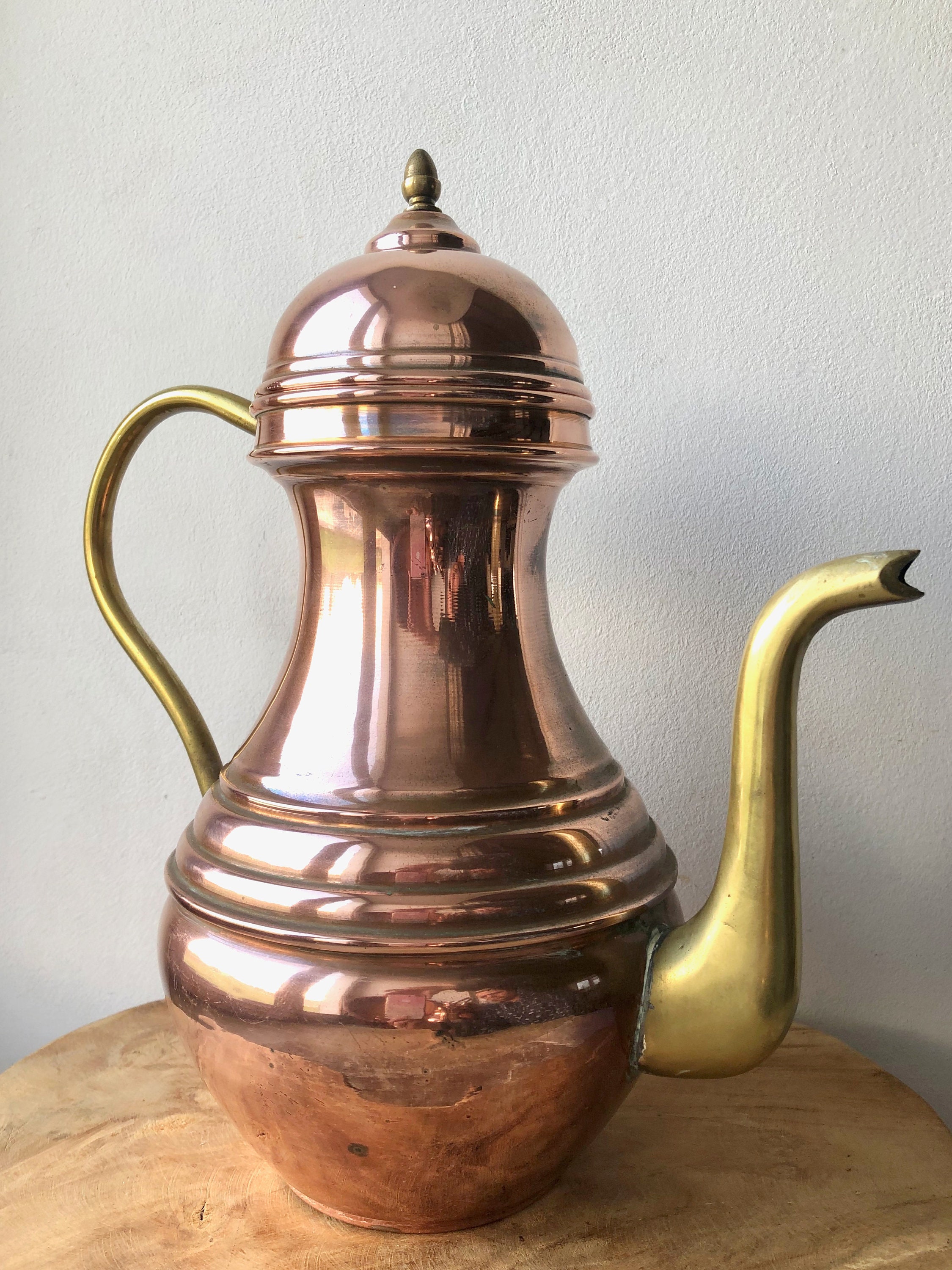 Vintage Medium Copper Coffee Pot Tea Pot Copper Pot - Etsy
