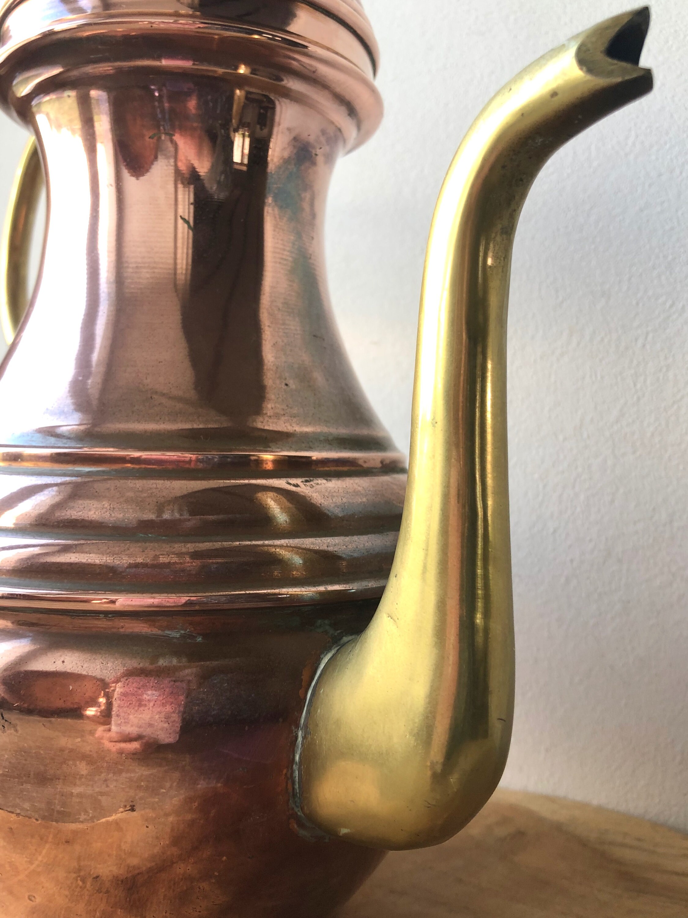 Vintage Medium Copper Coffee Pot Tea Pot Copper Pot - Etsy