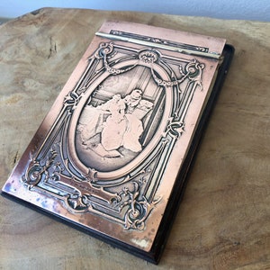 Antique Copper Plaque Notebook - Etsy