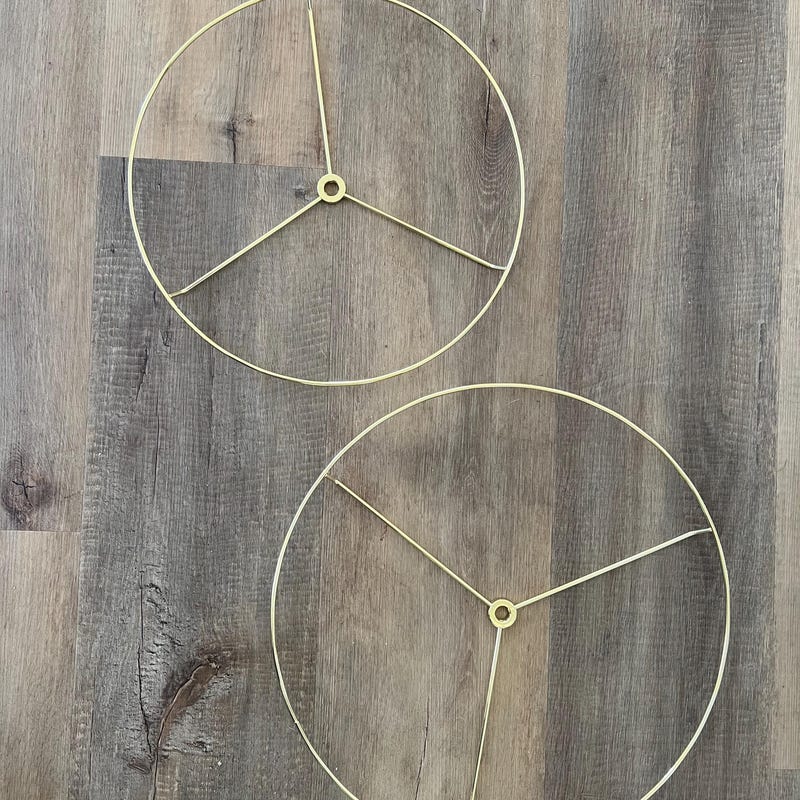 Lampshade Rings Brass - Etsy UK