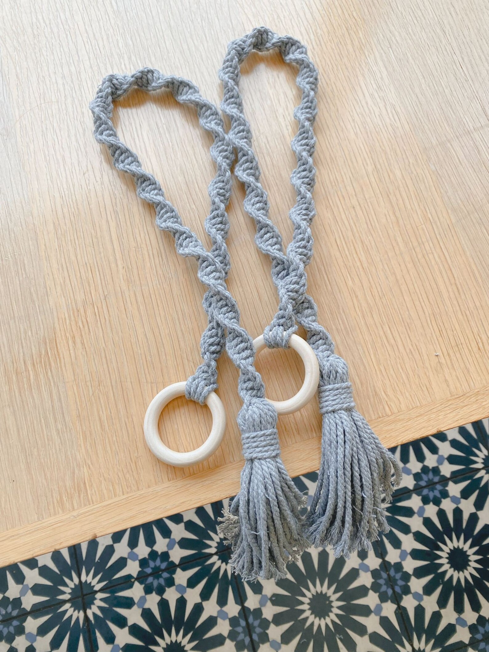 Macrame Curtain Ties - Etsy