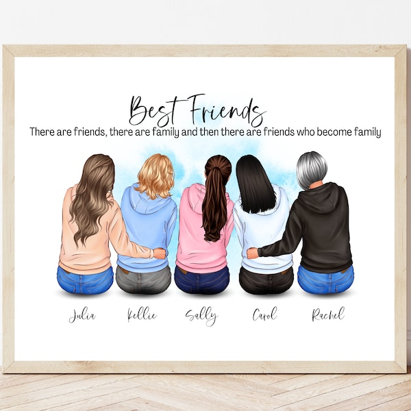 Friend Wall Art - Etsy