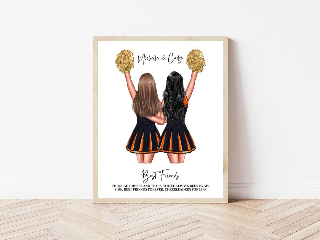 Cheer Best Friend Gift Cheer Friend Gift Cheer Memory Gift Cheerleader ...