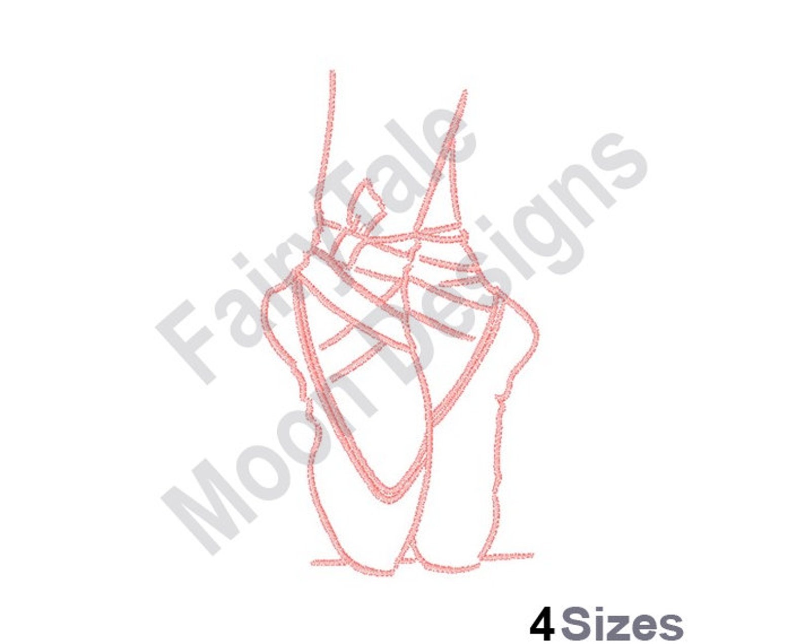 Ballerina Feet Machine Embroidery Design Ballet Shoes | Etsy