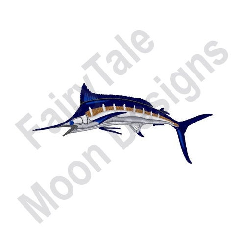 Marlin Machine Embroidery Design - Etsy