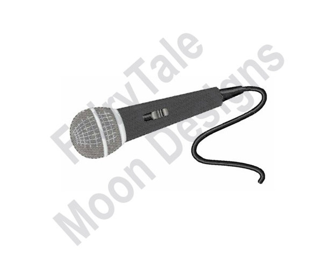 Vocal Microphone - Machine Embroidery Design, Dynamic Microphone ...