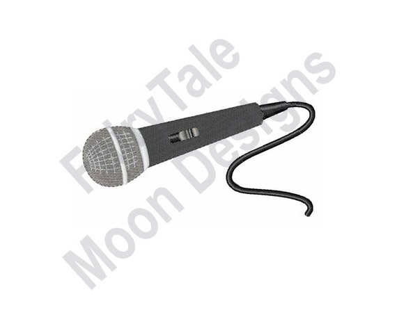 Vocal Microphone Machine Embroidery Design Dynamic | Etsy