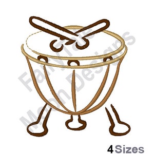 Drum - Machine Embroidery Design, Drum Set & Drumsticks Embroidery ...
