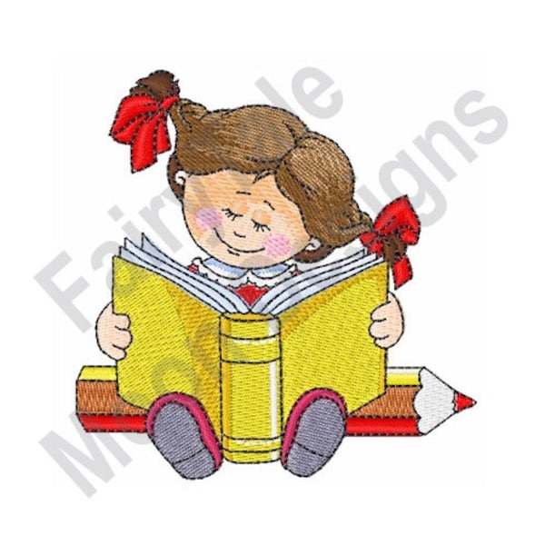 Reading Embroidery - Etsy