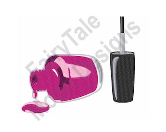 Nail Polish Machine Embroidery Design, Embroidery Designs, Machine ...
