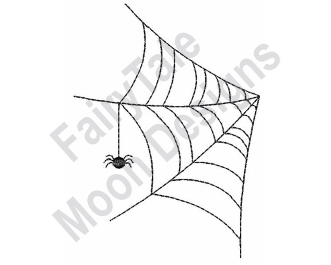 Spider Web Machine Embroidery Design, Halloween Spider Web Embroidery ...