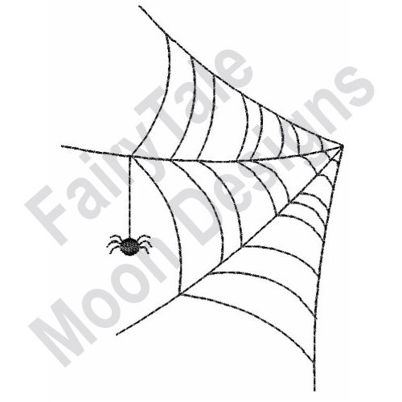 Spider Web Embroidery Design - Etsy