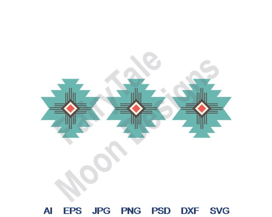 Native American Border - Svg, Dxf, Eps, Png, Jpg, Vector Art, Clipart ...