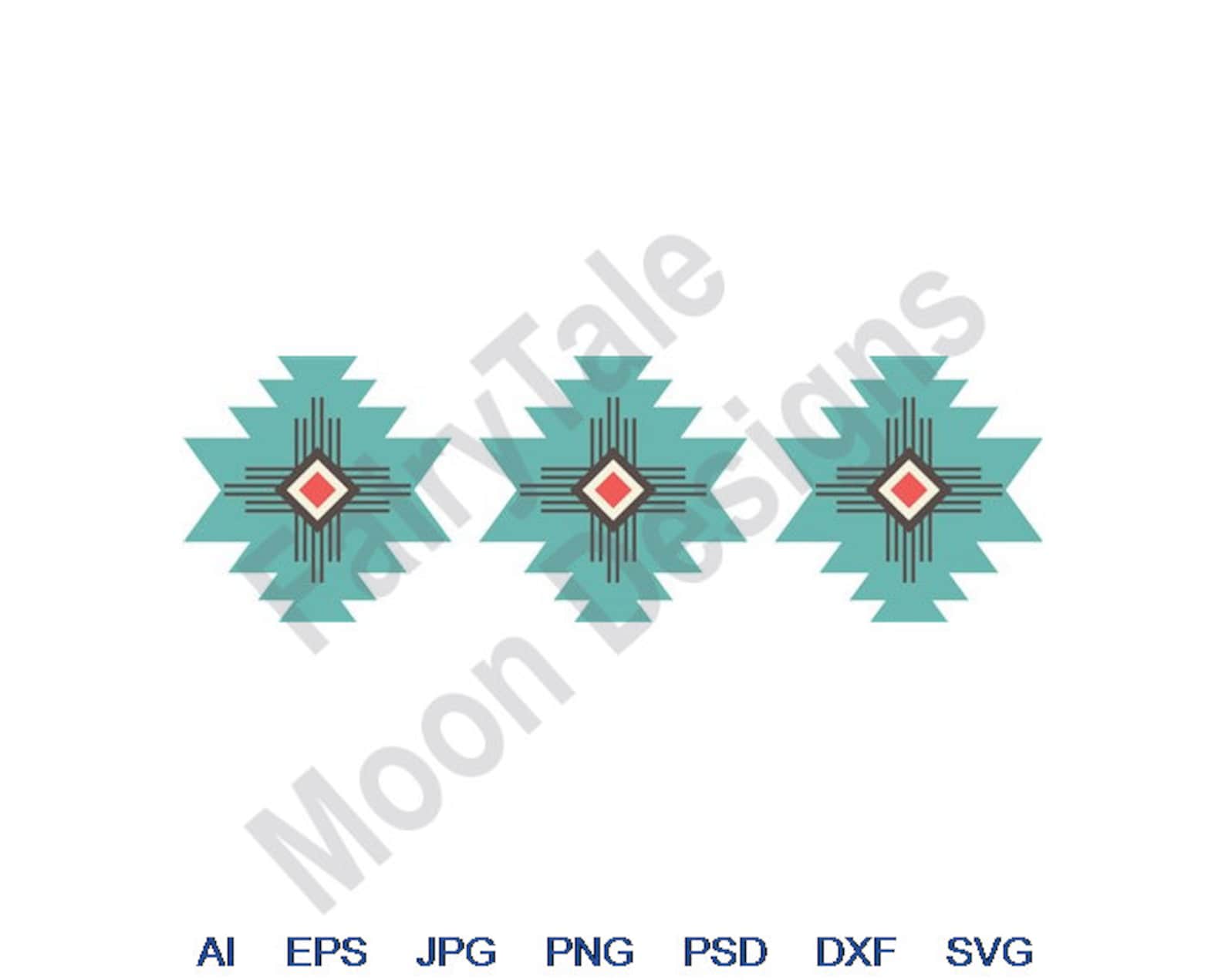 Native American Border Svg Dxf Eps Png Jpg Vector Art - Etsy UK