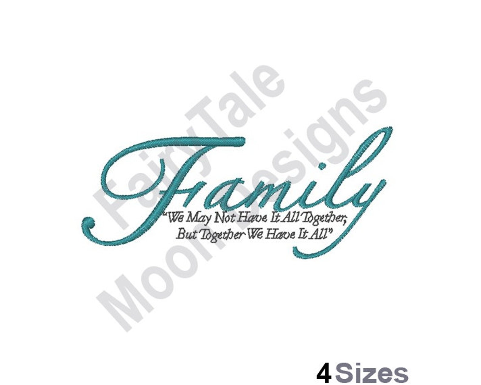 Family Quote Machine Embroidery Design We May Not Have It - Etsy