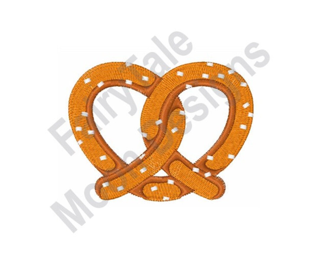 Pretzel - Machine Embroidery Design, Soft Pretzel Embroidery Pattern ...