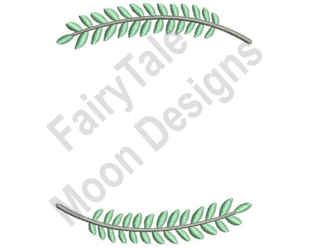 Branch Frame Machine Embroidery Design Laurel Frame - Etsy