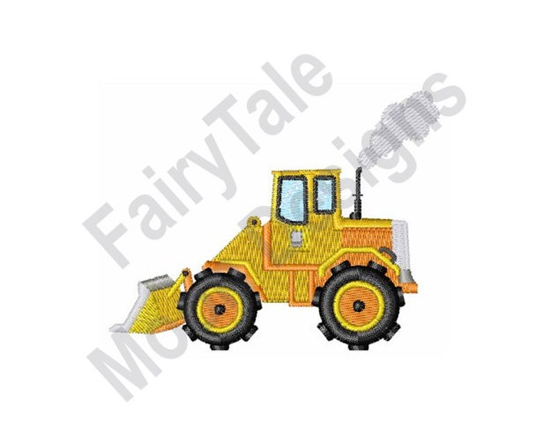 Front Loader Machine Embroidery Design Loader Embroidery - Etsy