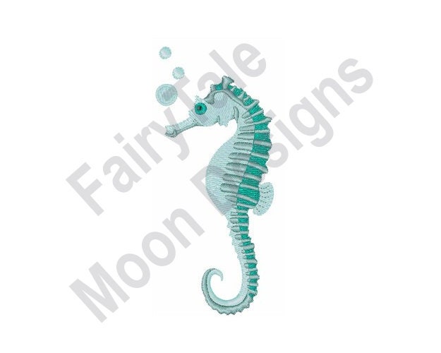 Sea Horse Machine Embroidery Design Seahorse Embroidery | Etsy